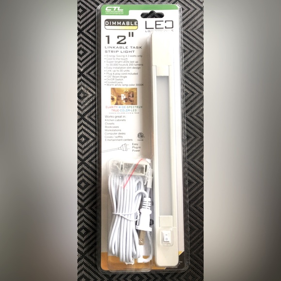 Other | Led Dimmable 12 Linkable Task Strip Light | Poshmark